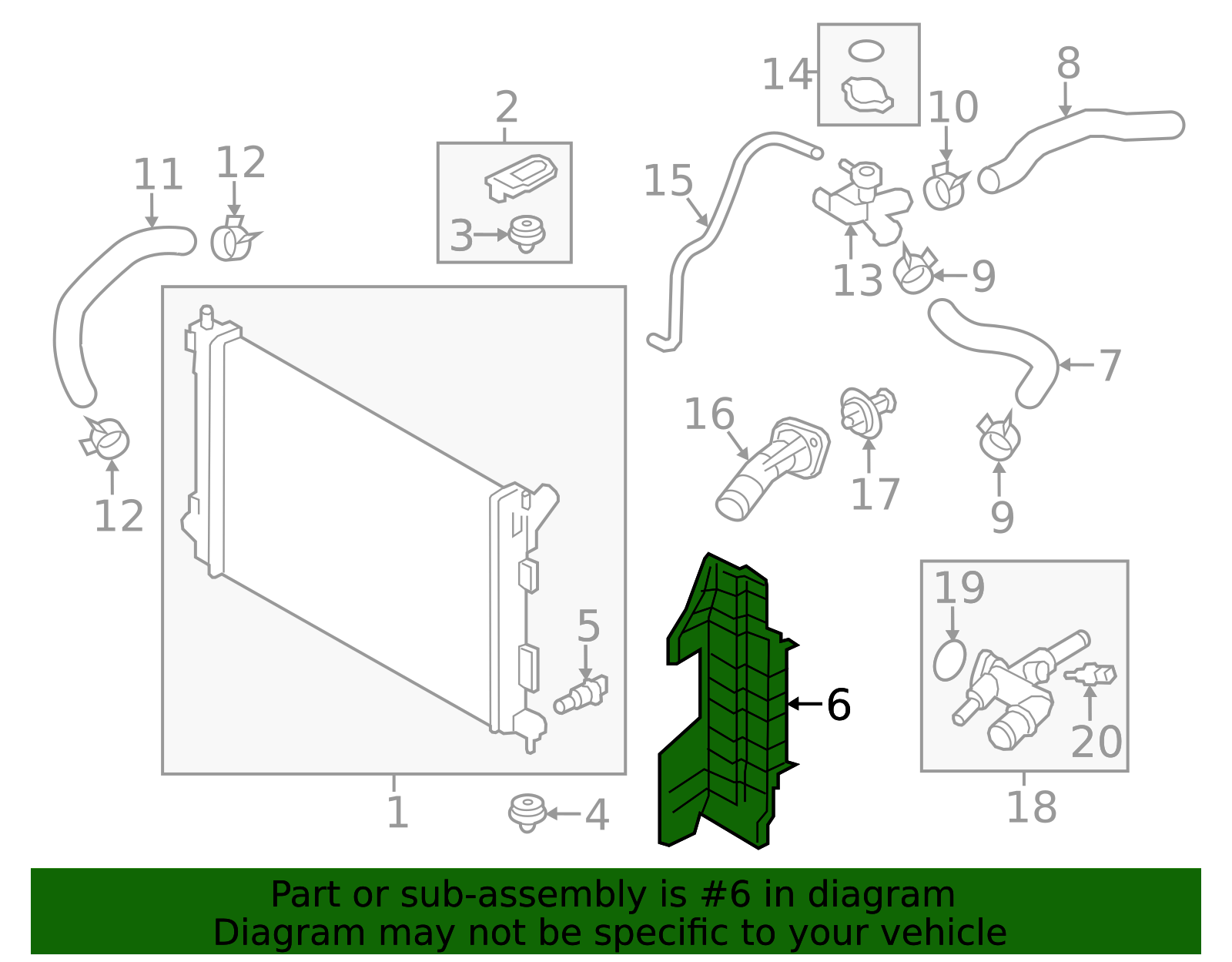 Radiator Air Deflector - OEM Engine Cooling Channel | AutoNation Parts