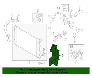 2011-2015 Hyundai Air Guide 29134-3X000 | OEM Parts Online