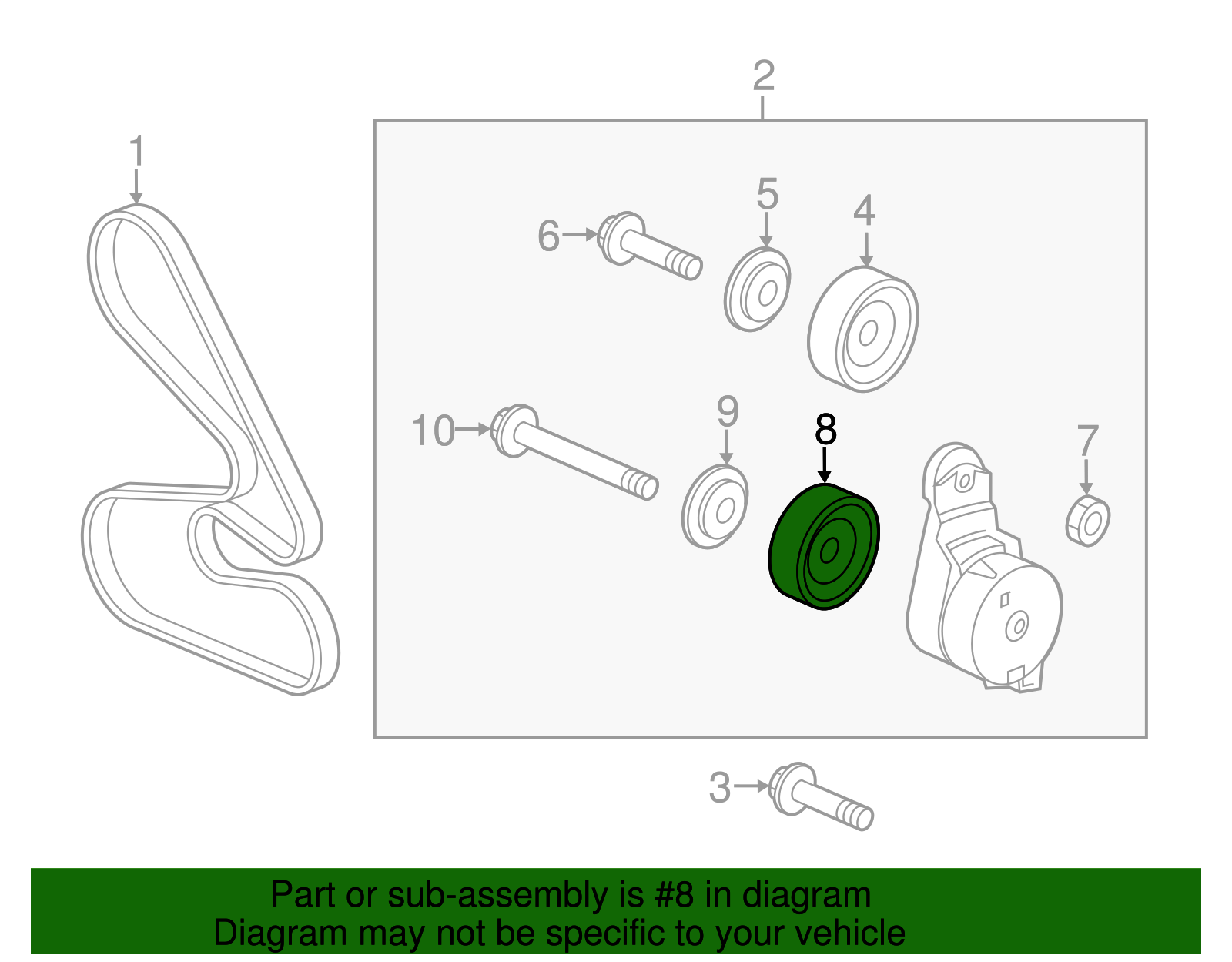 31190-RCA-A02 - 2003-2017 Honda - Pulley Idler | All Discount Parts Store