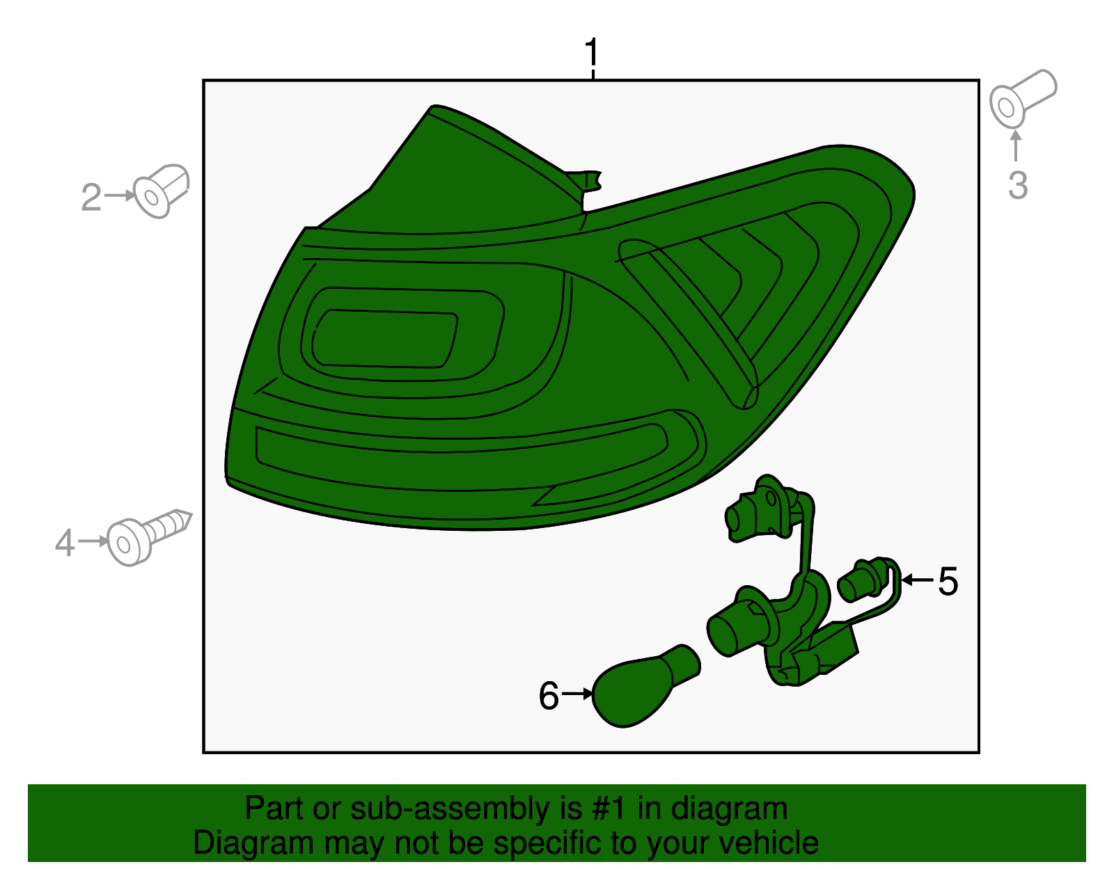 92401-C6600 - Kia Tail Lamp Assembly 2019-2020 Kia Sorento ...