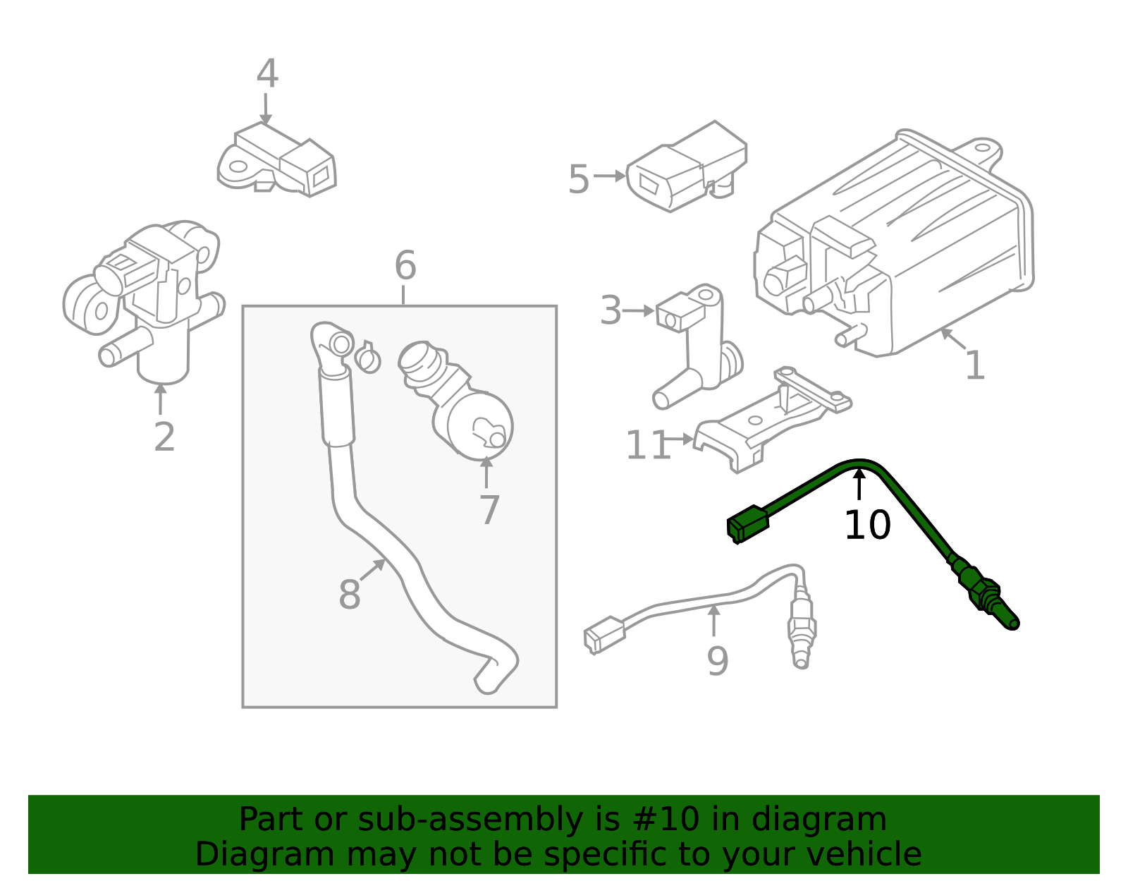 226A0-ET000 - Oxygen Sensor 2007-2014 Nissan | Official Nissan Parts Store