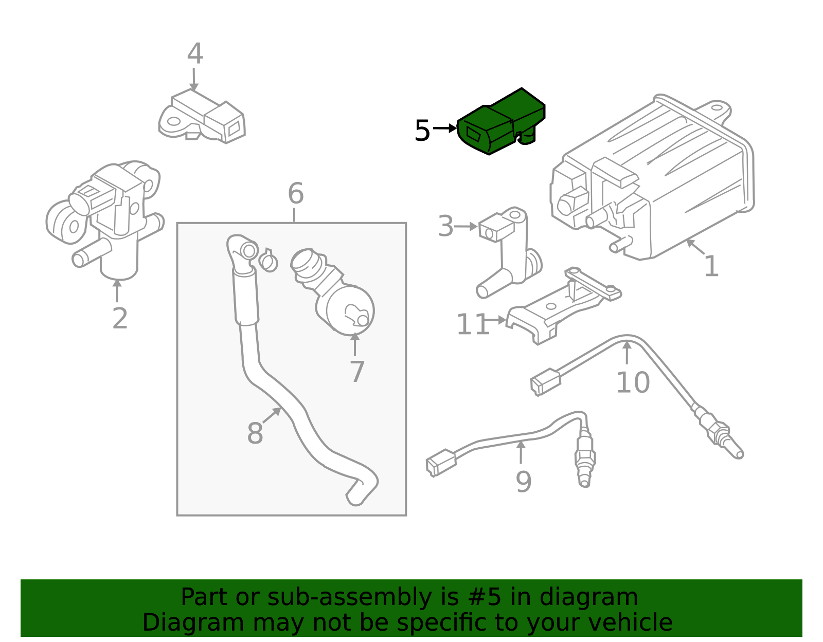 2009-2021 Nissan Pressure Sensor 22365-EY01C | Nissan Parts OEM