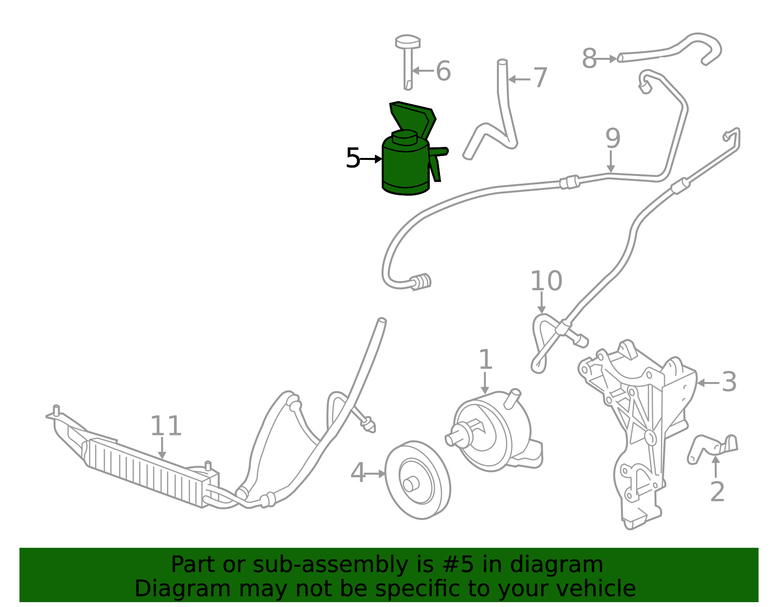 25736885 - 2003-2024 GM - Power Steering Fluid Reservoir | Partners Chevy