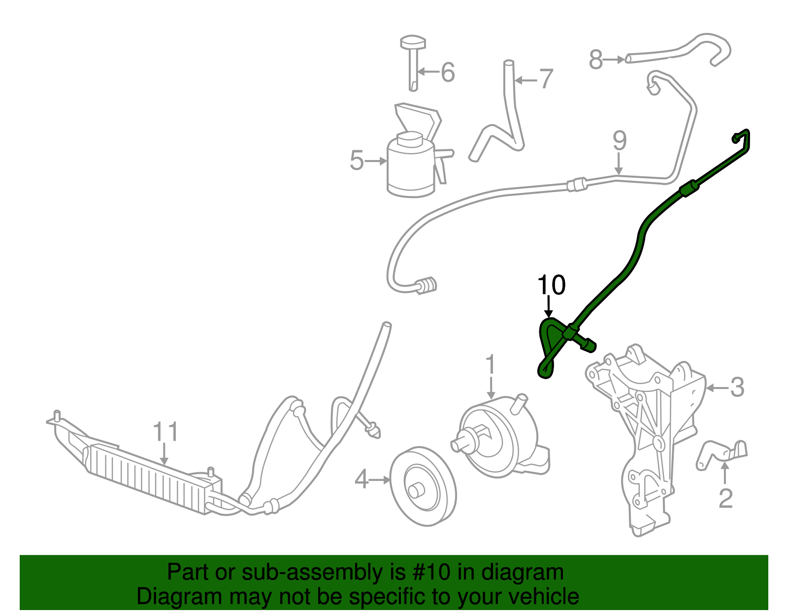 2003-2020 GM Power Brake Booster Outlet Hose Assembly 84371433 | GM ...