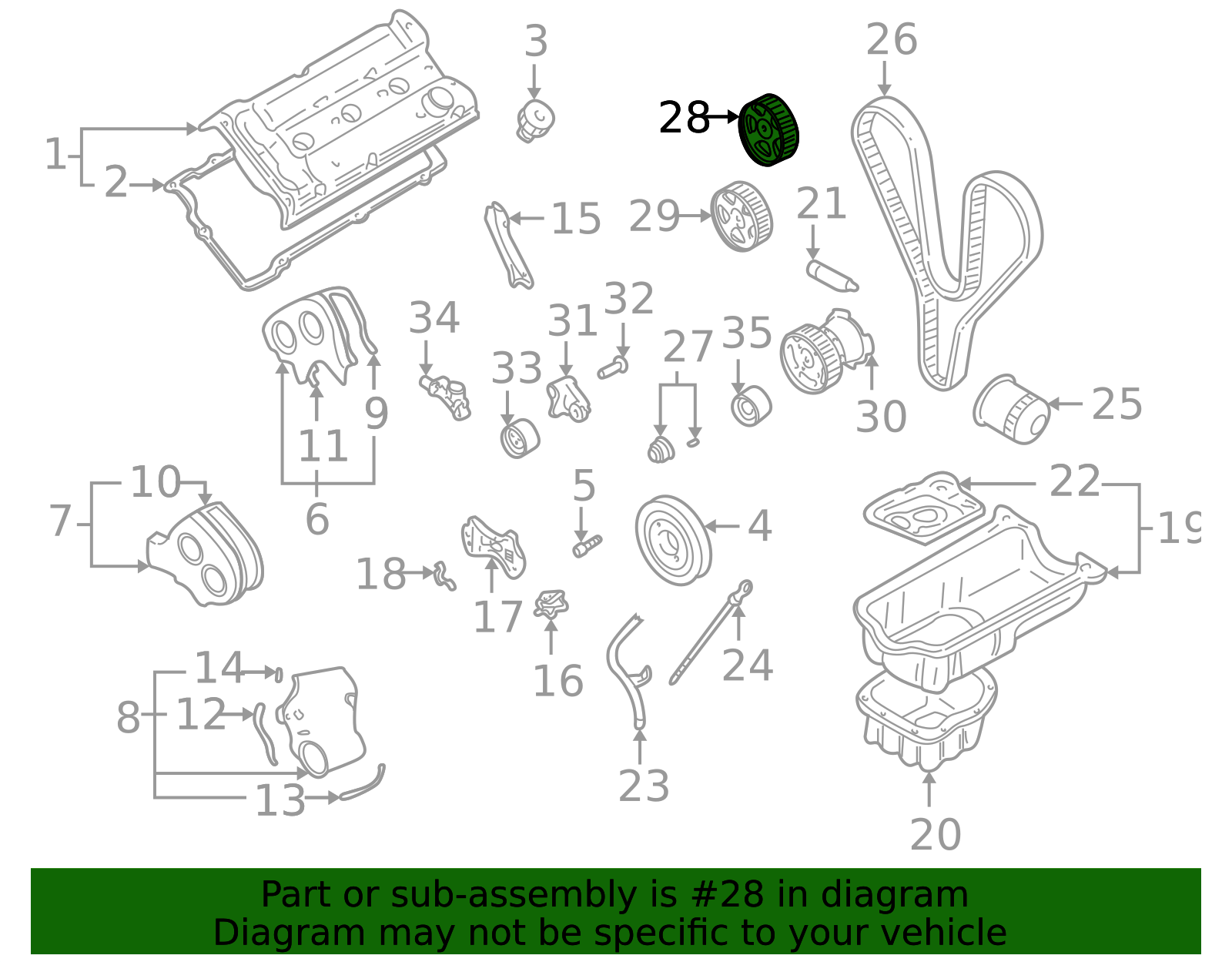 2001 Hyundai XG300 Camshaft Gear 24211-39000 | MotorMotor