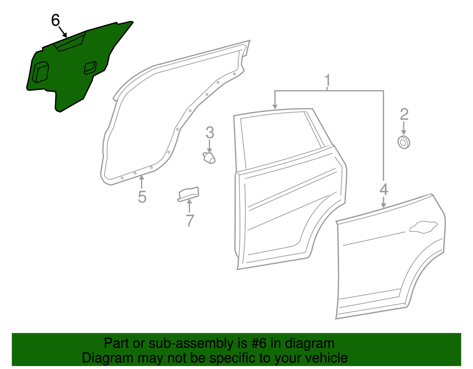 2014-2020 Nissan Rogue Water Shield 82860-9TG0A | Nissan Parts OEM