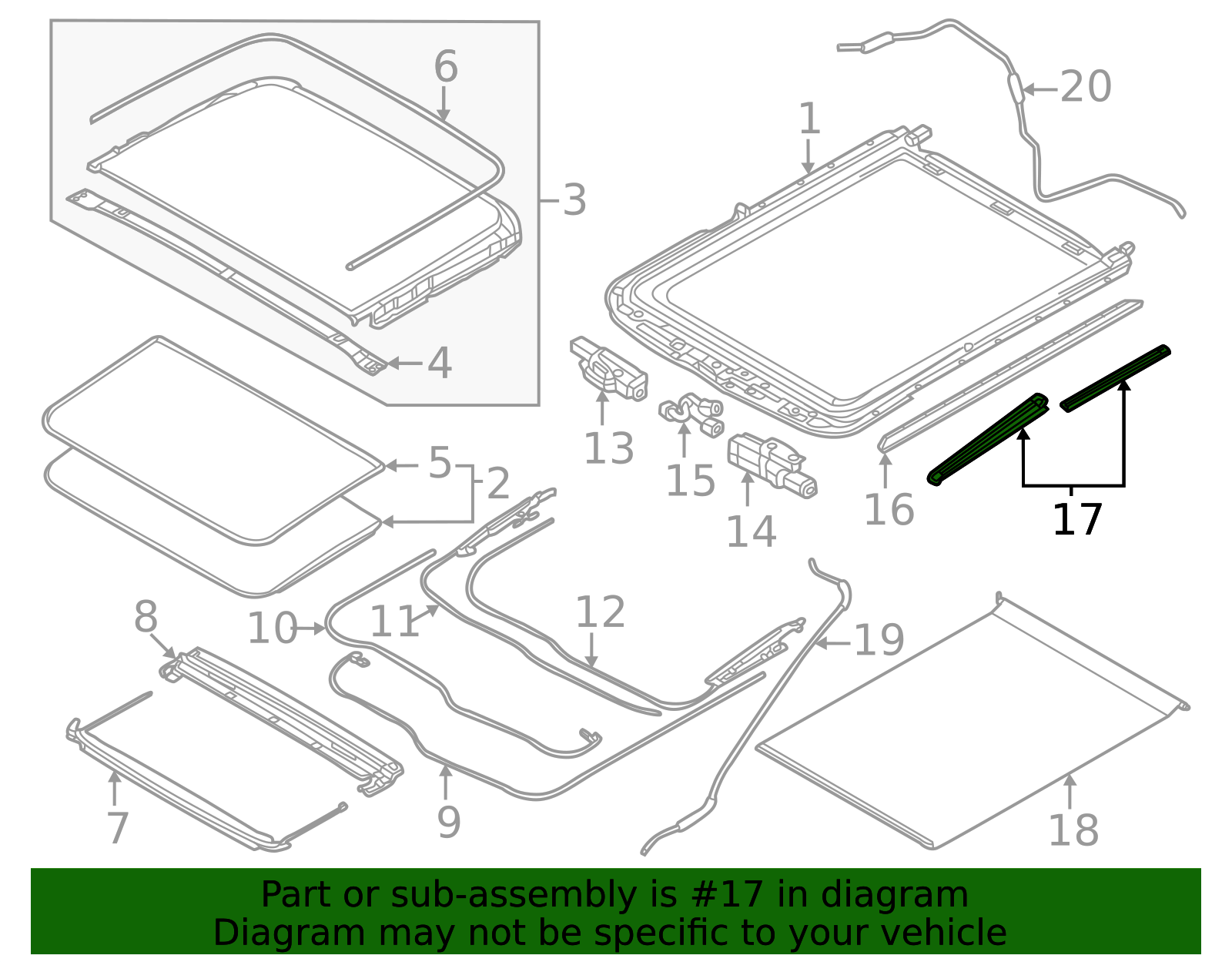 91380-5MP1A - Sunroof Opening Trim Official Nissan Parts Store