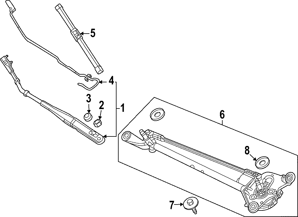 2023-2025 Honda HR-V Wiper Blade 76630-3W0-A01 | OEM Parts Online