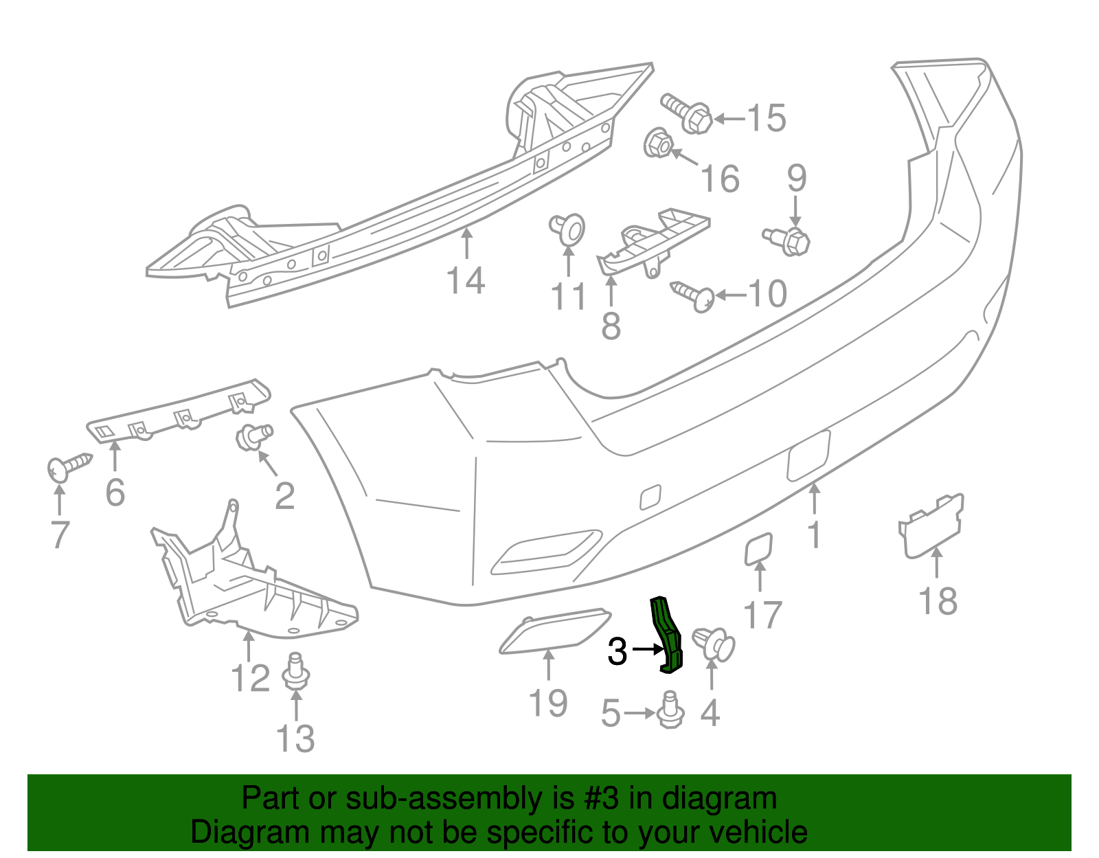 2012-2020 Subaru Lower Bracket 57707FJ201 | Subaru Parts Guys