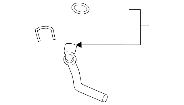 FL3Z-8260-C - Upper Hose - 2015-2017 Ford F-150 | Lasco Auto Parts