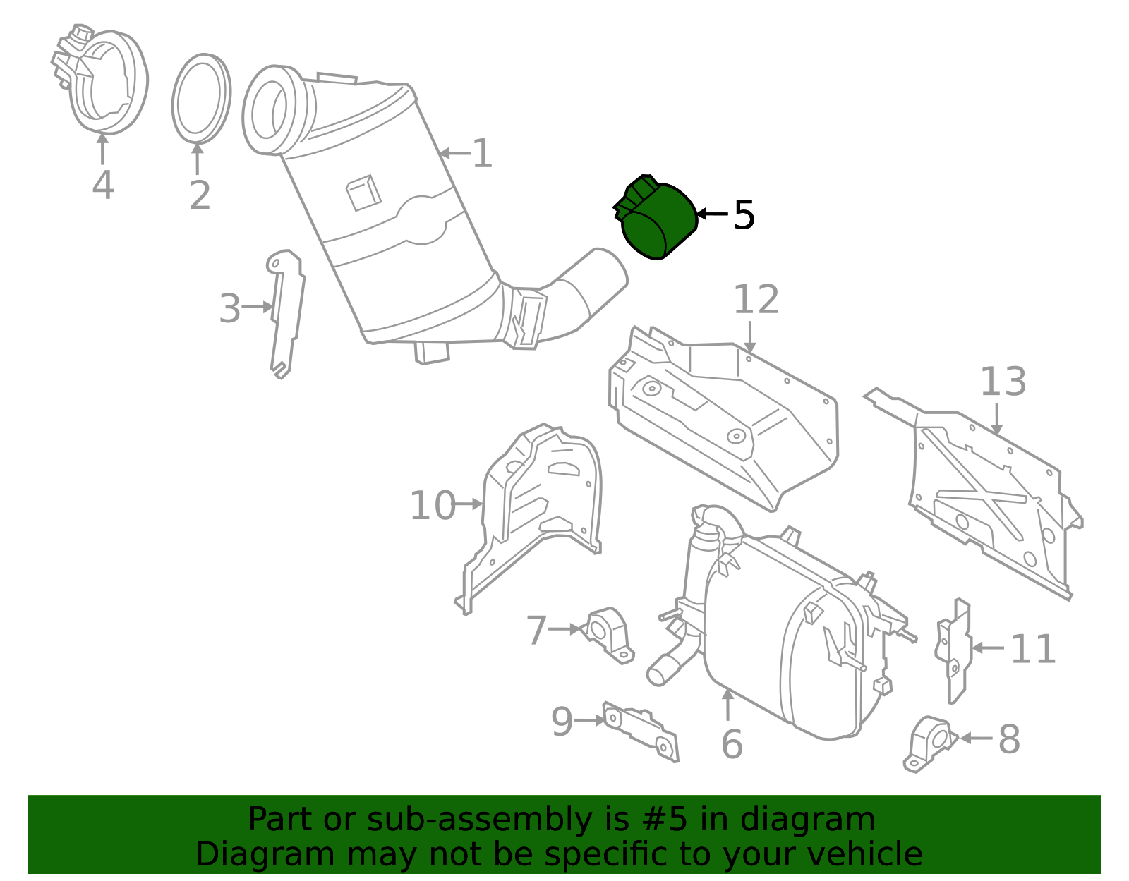 18-30-8-614-953 - Converter & Pipe Clamp - 2014-2020 BMW | BMWPartsHub