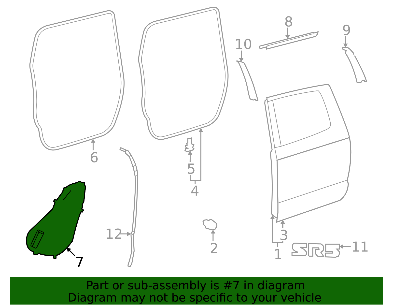 Water Deflector 67841-AK010 | Toyota Parts Center