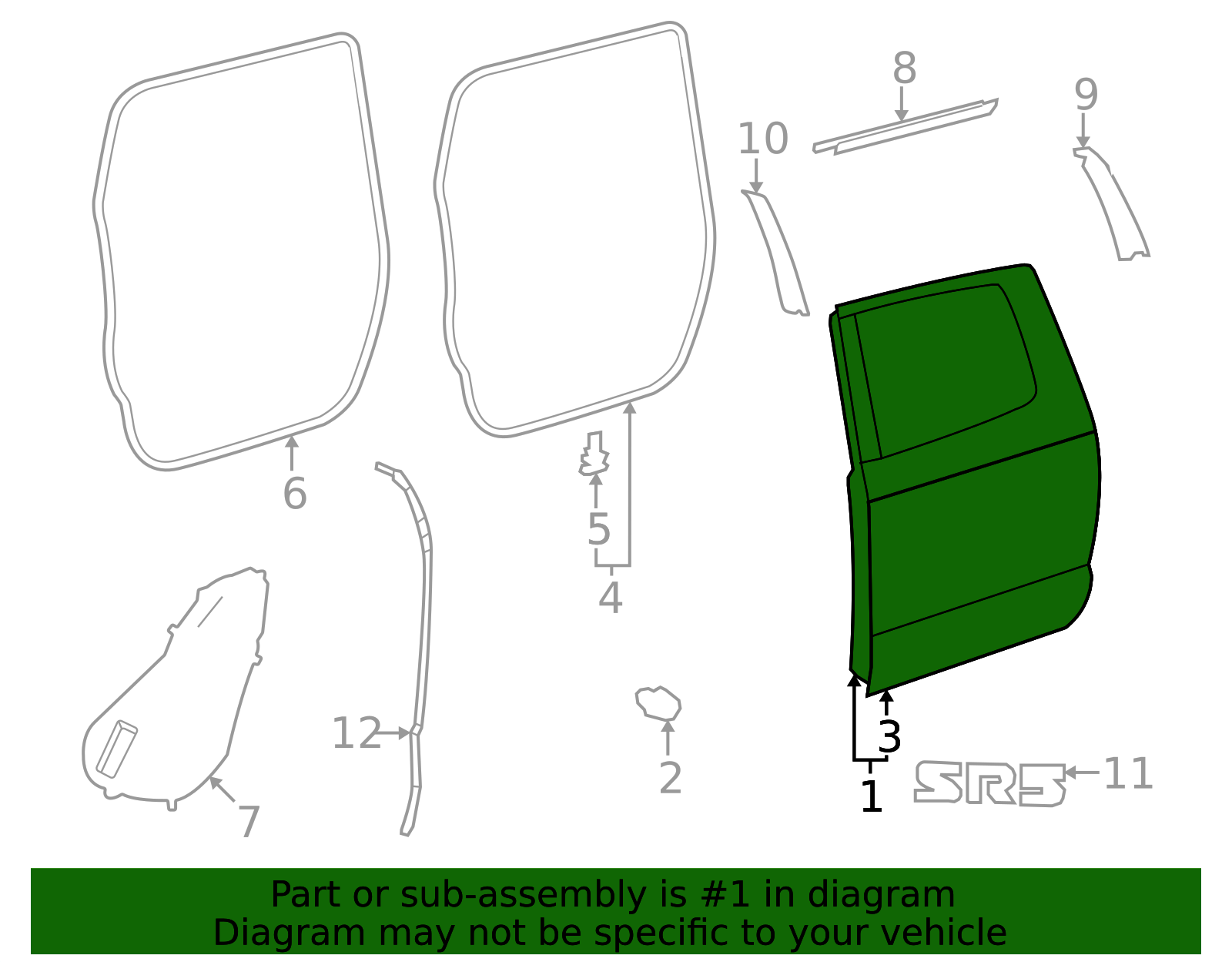 67003-AK010 - Door Shell 2024-2025 Toyota Tacoma | Toyota San Diego Parts