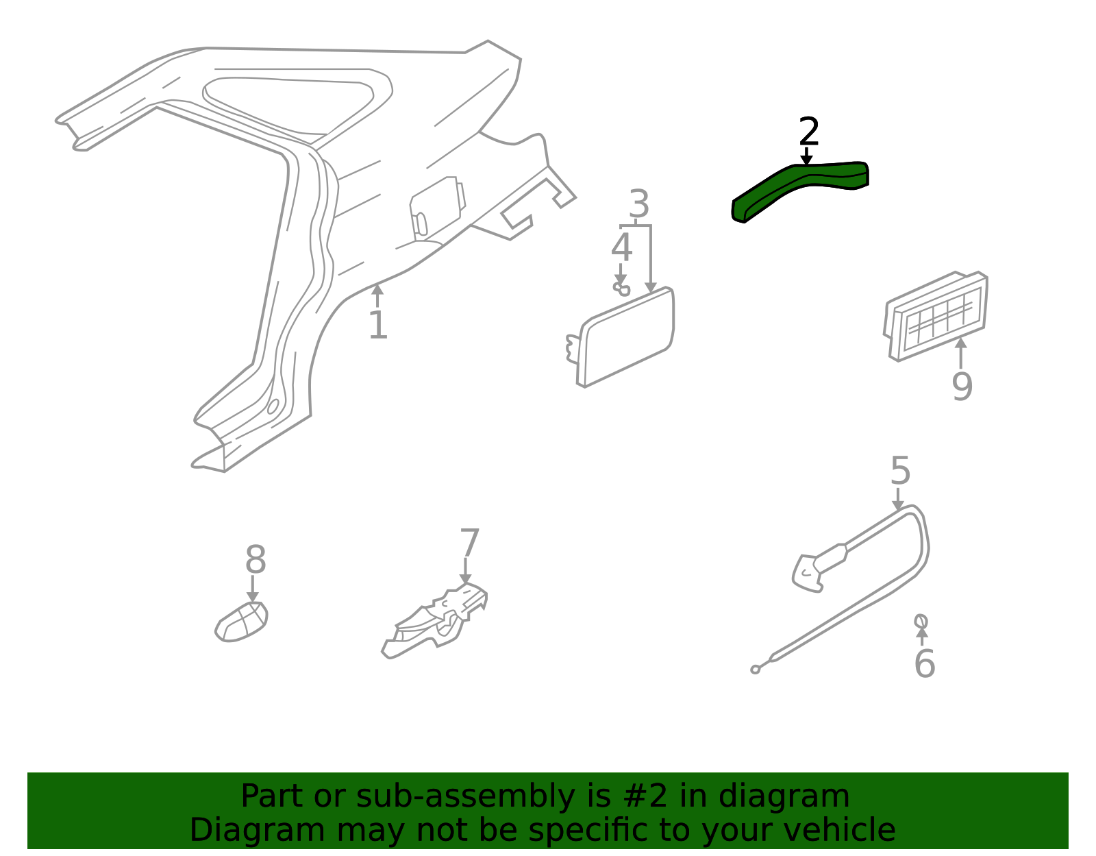 2001-2006 Hyundai Elantra Quarter Panel Extension 71550-2D210 | MotorMotor