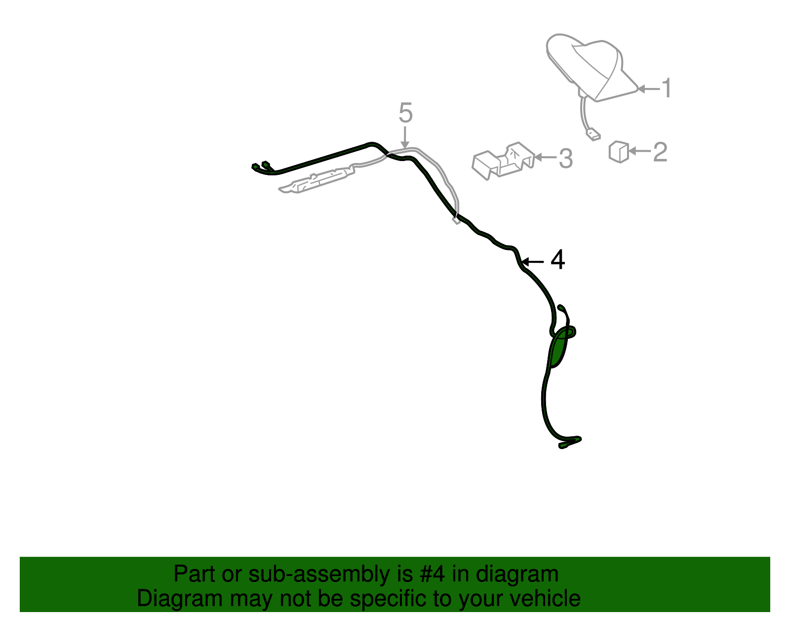 86705-50350 - 2007-2009 Lexus - Antenna Cable | My L Parts
