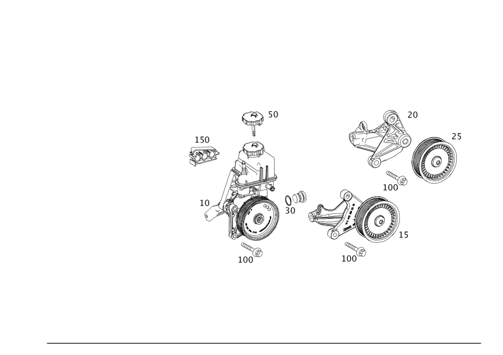 2011-2013 Mercedes-Benz E350 Remanufactured Power-Steering Pump 006-466 ...