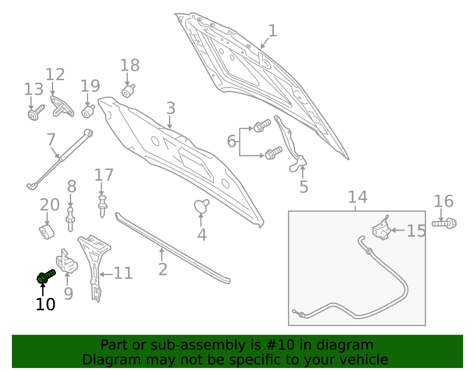 Hood Latch Screw W711848-S439 | OEM Parts Online