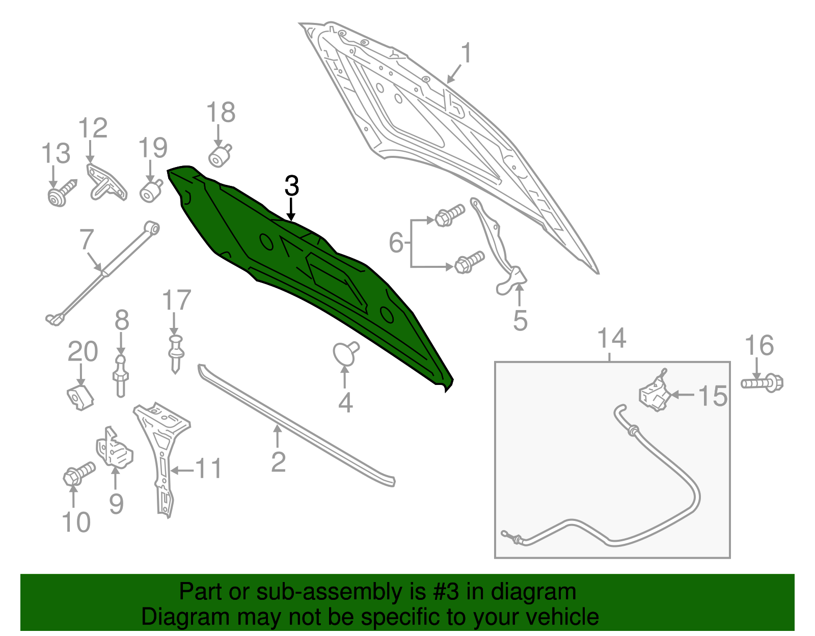 2015-2017 Lincoln Navigator | Insulator | FL7Z-16738-A | Walls' Ford Parts