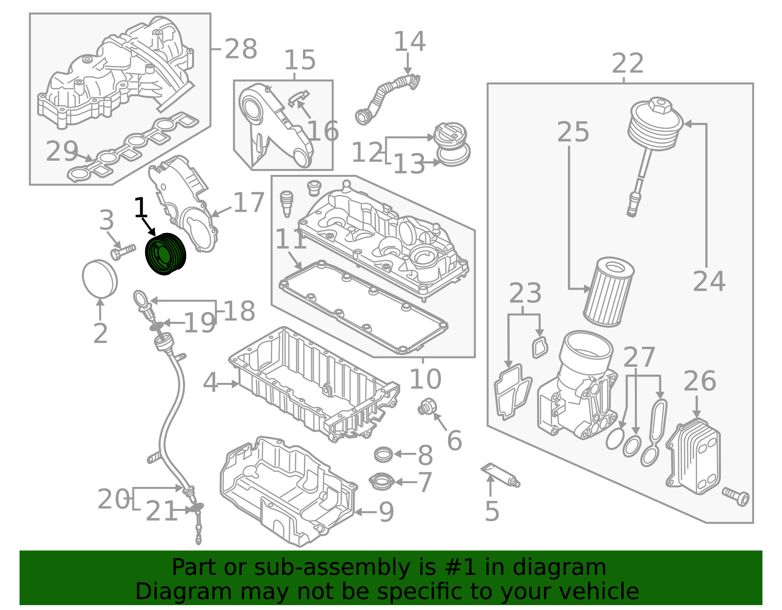 2012-2014 Volkswagen Passat Vibration Damper 038-105-243-M | OEM Parts ...