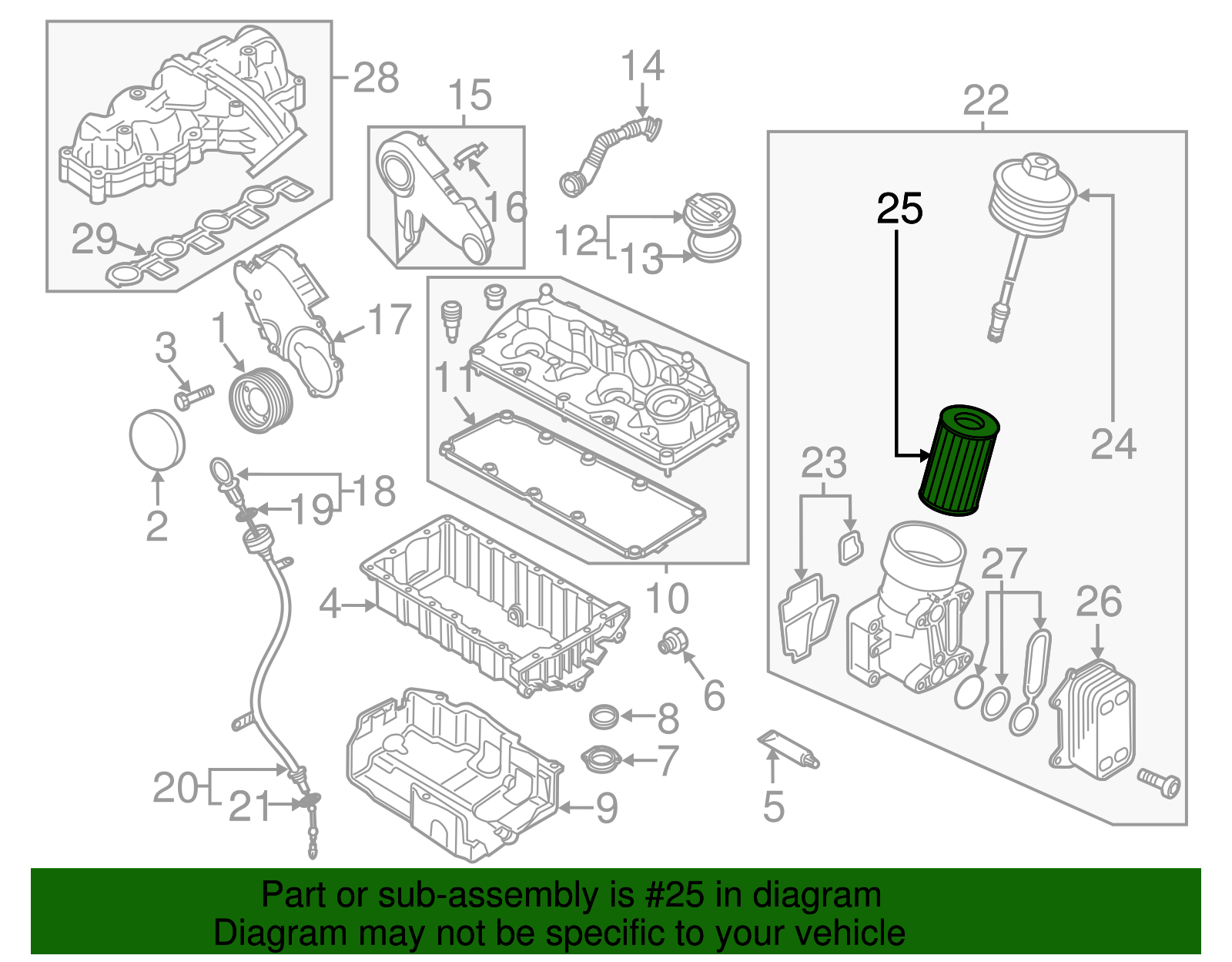 2012-2017 Volkswagen Oil Filter 03L-115-562 | VW Direct Auto Parts