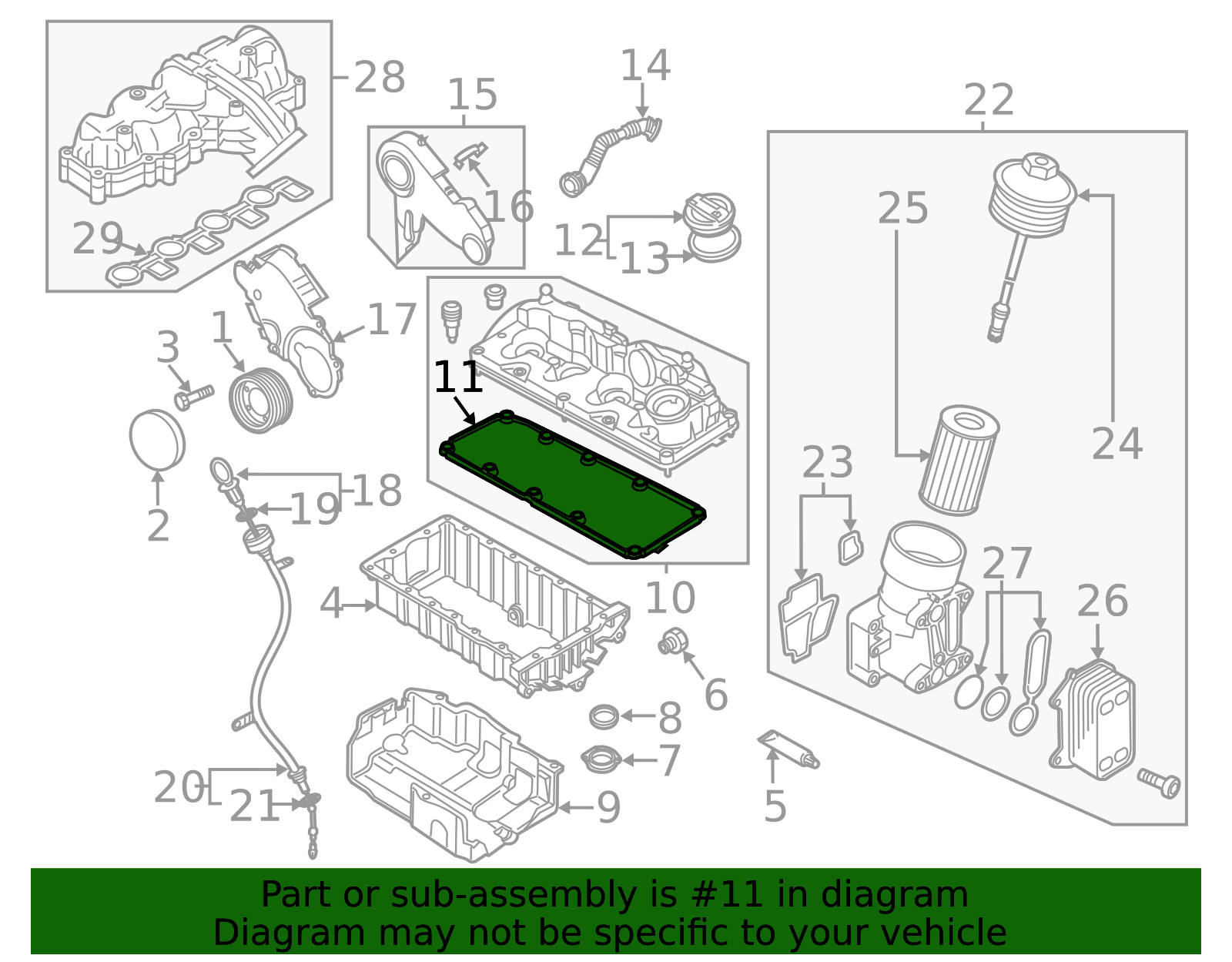 2012-2014 Volkswagen Passat Valve Cover Gasket 03L-103-483-C | Bam ...