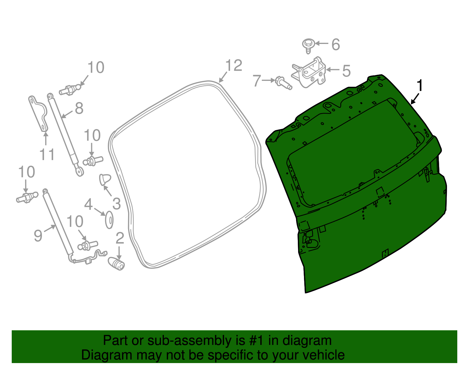 2015-2019 Land Rover Discovery Sport | Lift Gate | LR061391 | Express ...