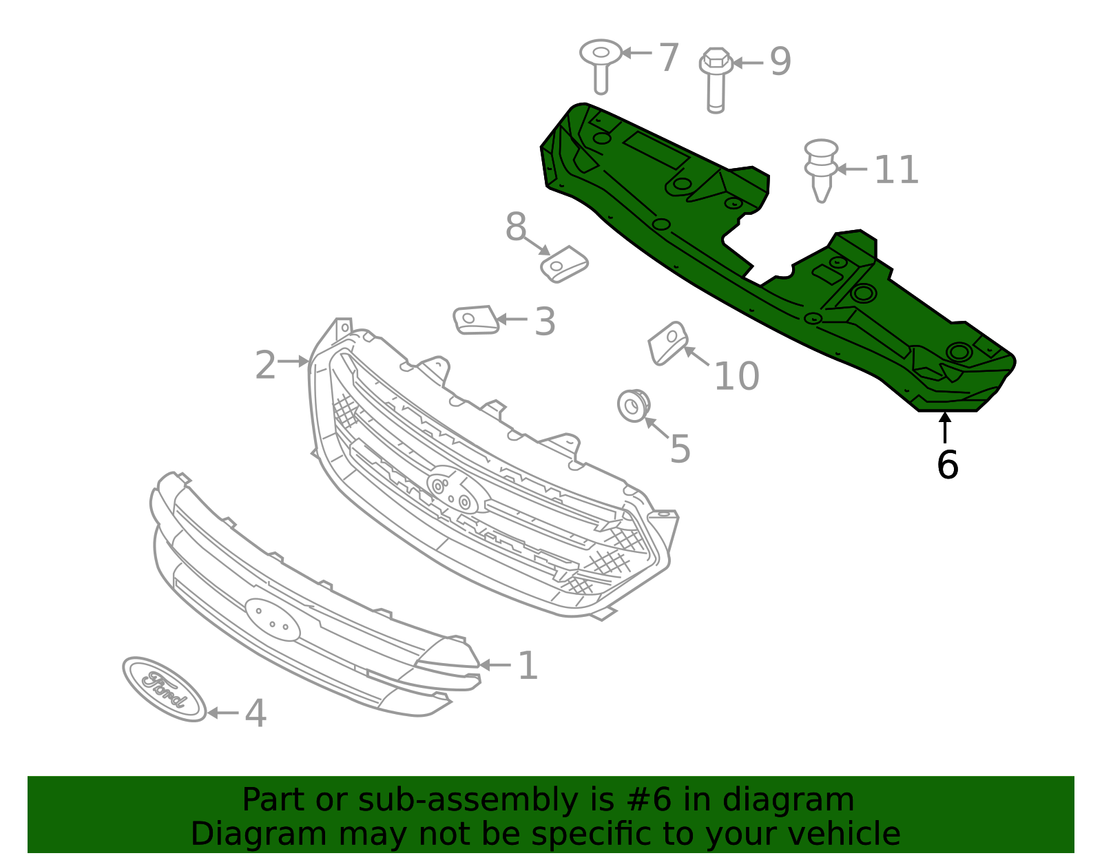 2013-2019 Ford Sight Shield DG1Z-8A284-AA | Varsity Ford