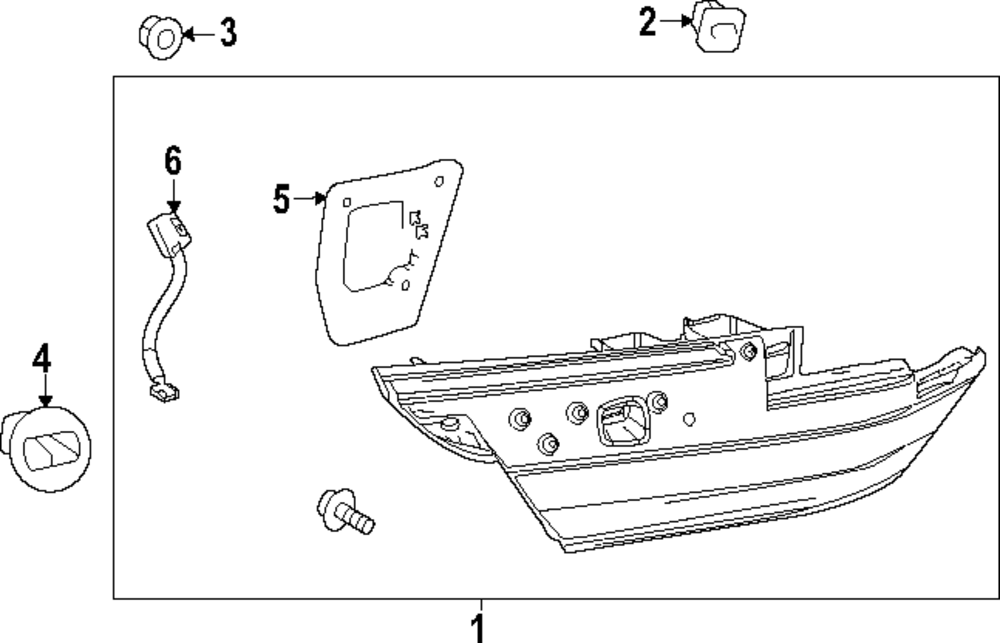 81590-AQ020 - Backup Lamp Assembly | Toyota Parts Delivered