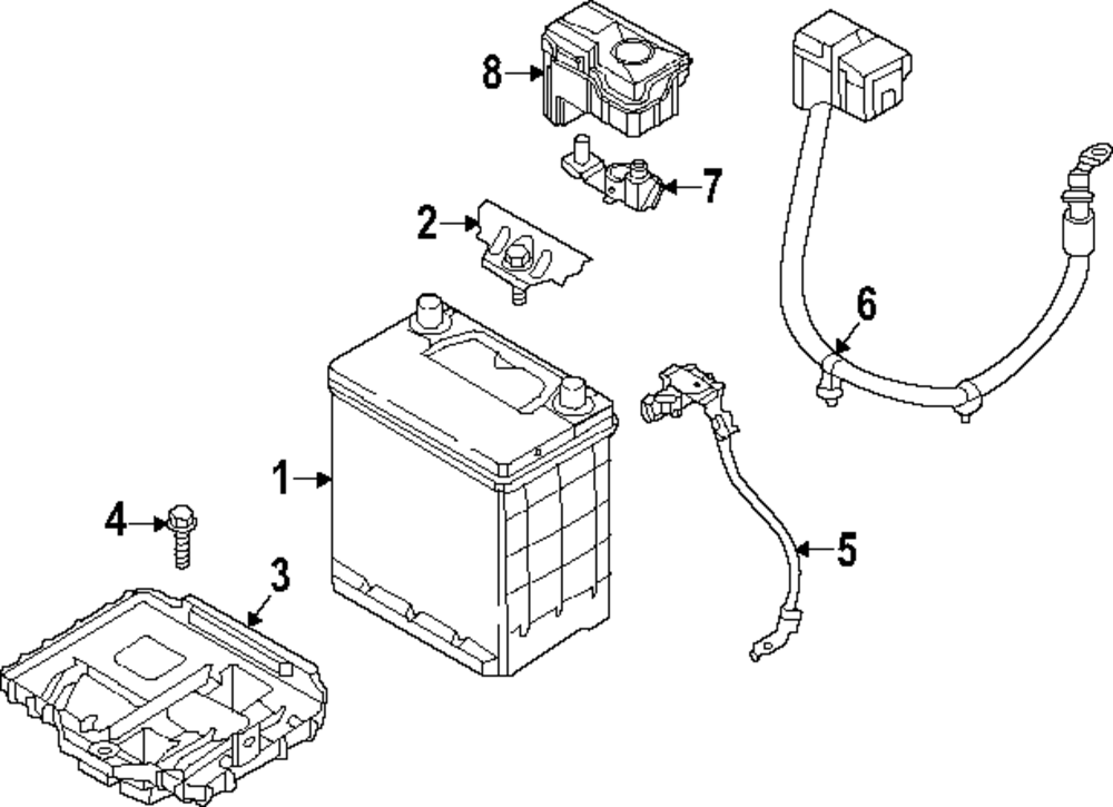 37180-GI010 - 2023-2024 Genesis GV60 - Battery Current Sensor ...