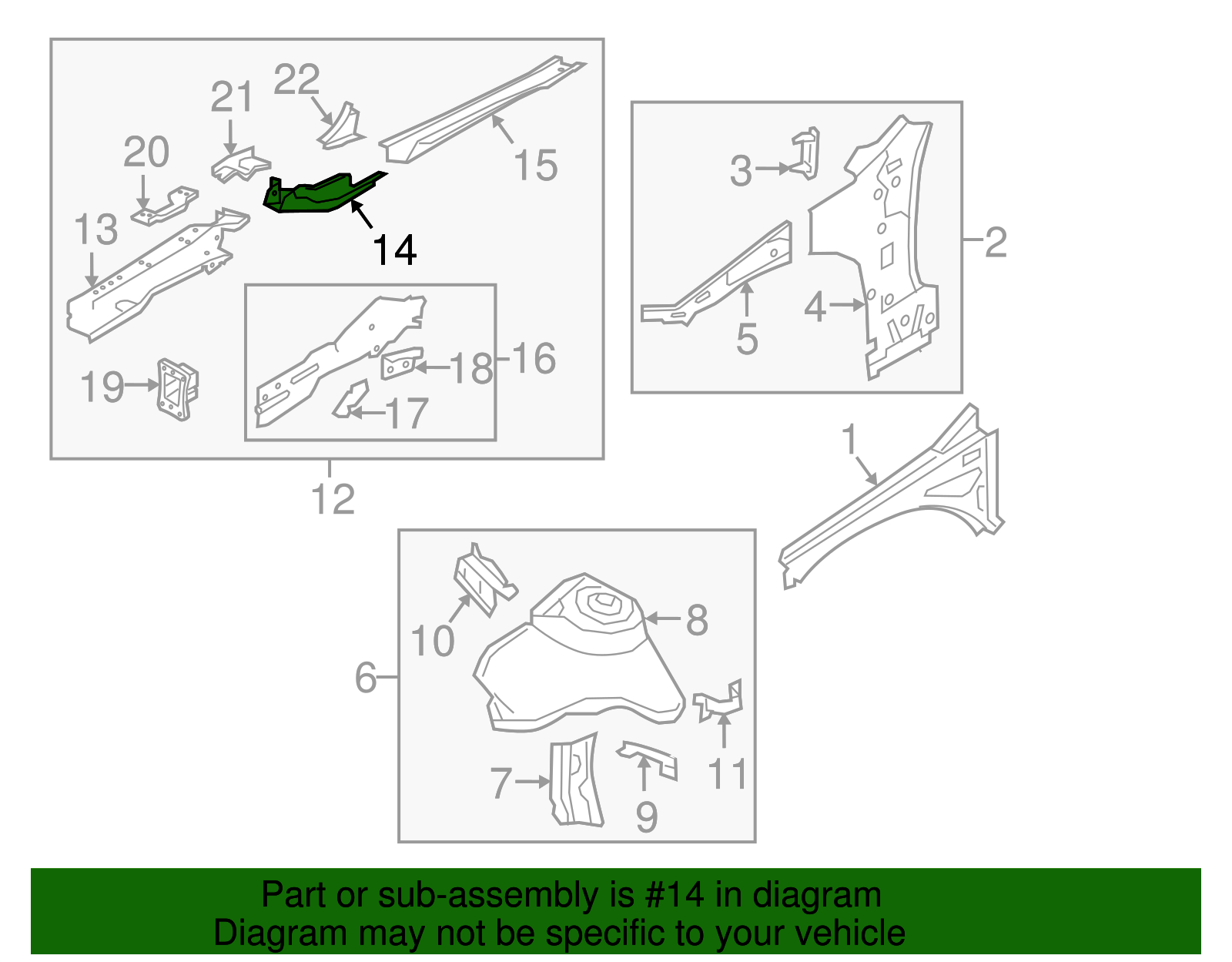 5Q0-803-210 - Side Member Extension 2015-2025 Volkswagen | Wolfsburg ...