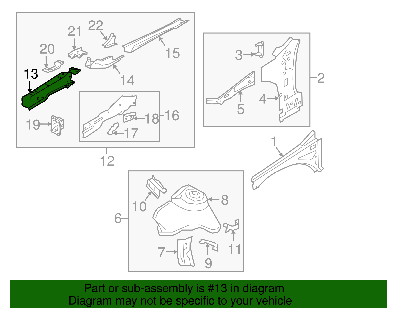 2015-2025 Volkswagen Side Member 5Q0-803-105 | VW Direct Auto Parts
