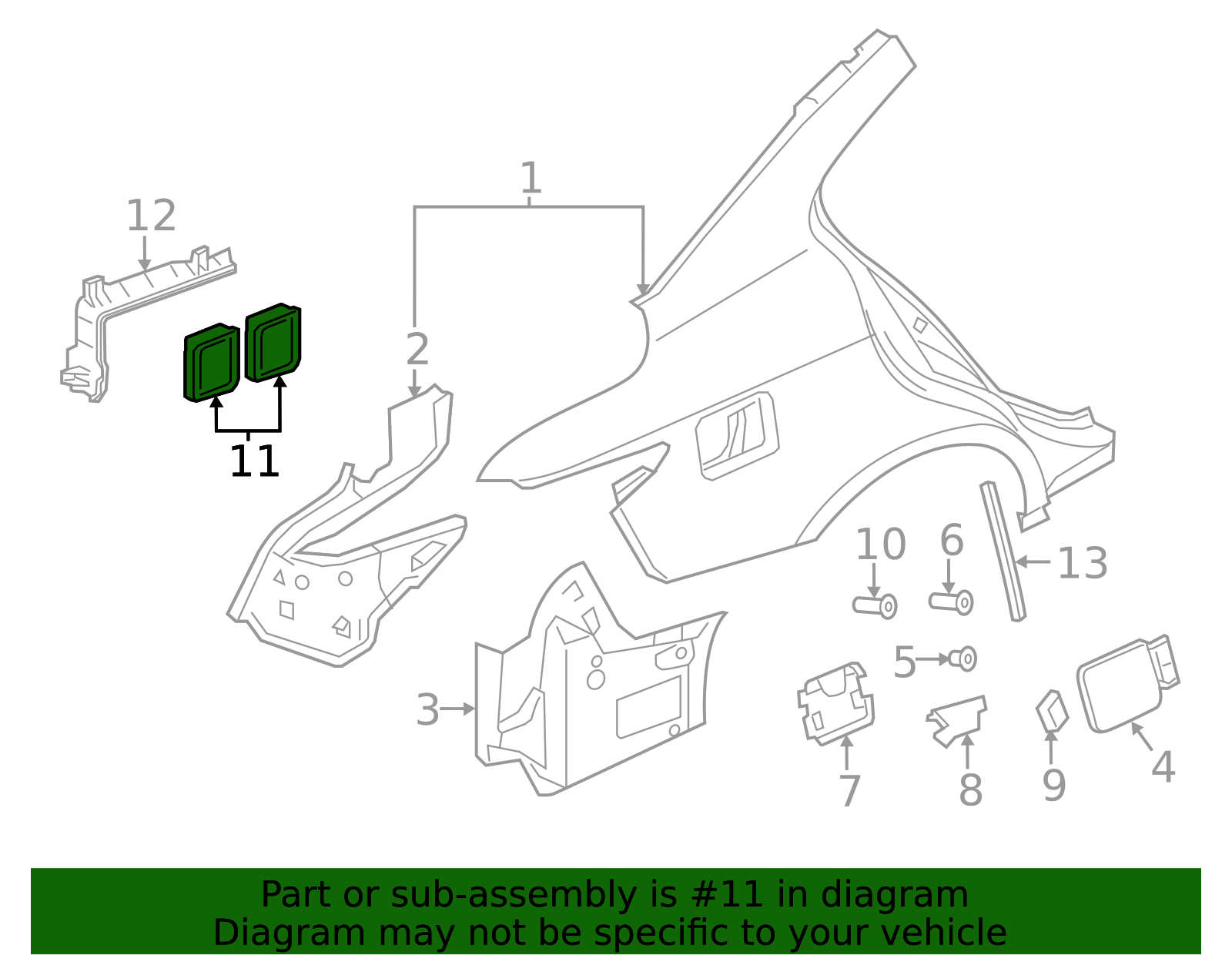 Quarter Panel Vent 768042DZ0A | OEM Parts Online