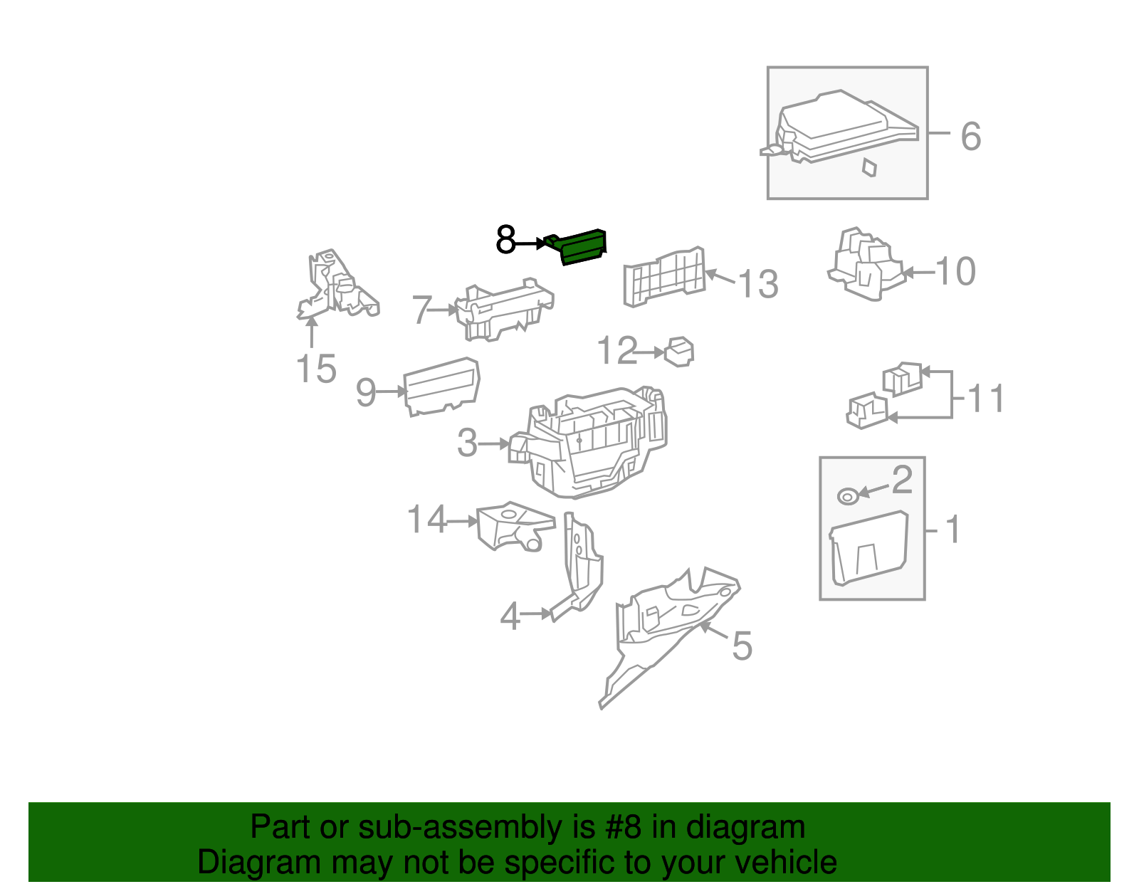 2010-2015 Lexus RX350 Fusible Link 82620-48130 | OEM Parts Online