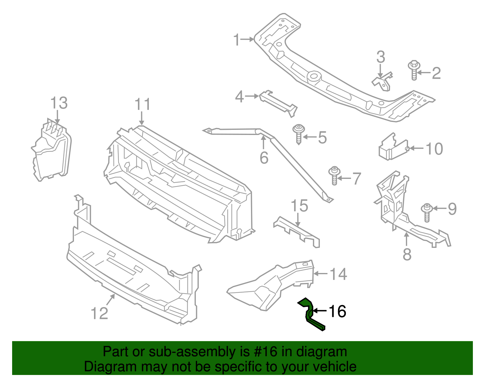 51647266324 - 2012-2021 BMW Bracket (51-64-7-266-324) | BMW of South ...