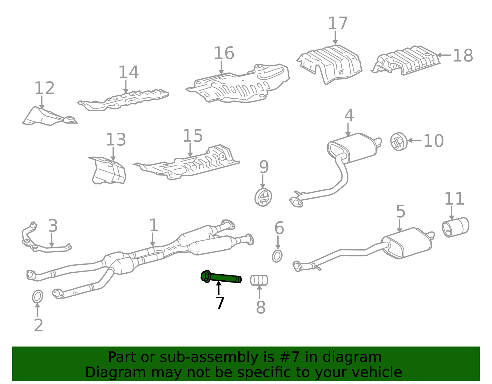 90109-A0013 - 2010-2017 Lexus - Muffler & Pipe Bolt | My L Parts