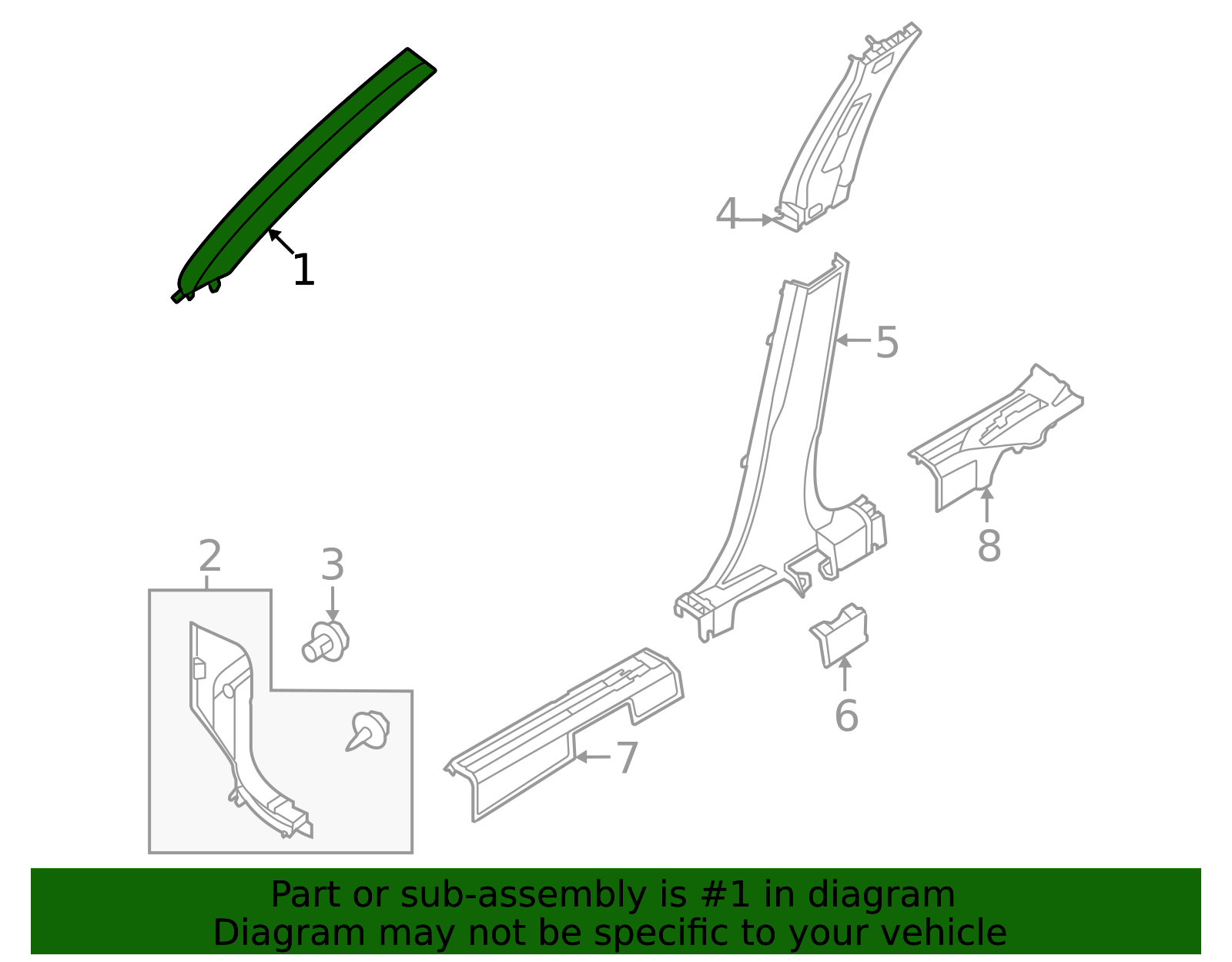 76912-6RA0A - High-Quality Body A-Pillar Trim Panel for 2021-2022 ...