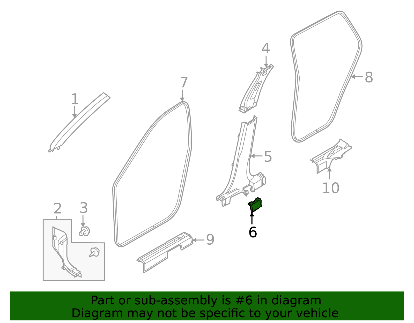 2021-2025 Nissan Rogue Belt Cover 76975-6RA0B | Nissan OEM Parts Outlet