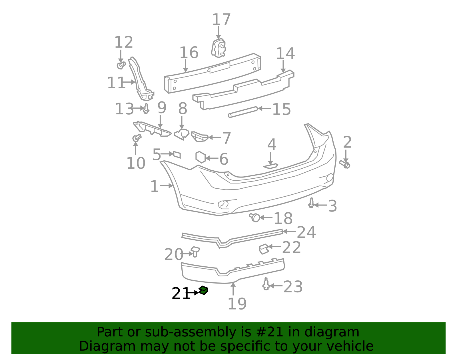 76854-44010 - Rear Spoiler Retainer - 2005-2013 Toyota | Lithia Toyota ...