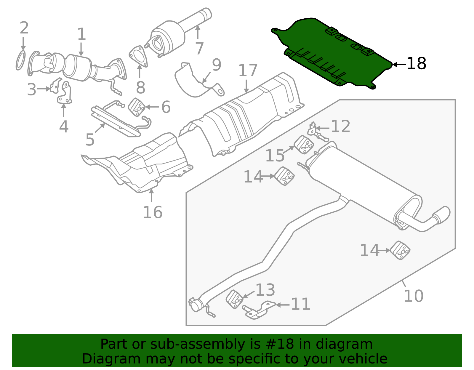 2012-2017 Land Rover Range Rover Evoque | Heat Shield | LR106457 ...