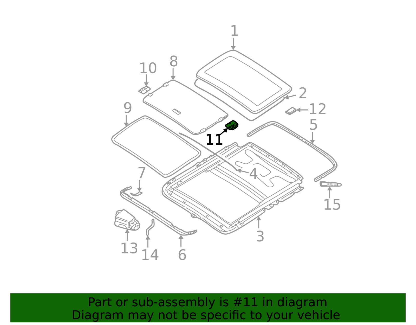 54138246027 - 1999-2005 BMW Slide (54-13-8-246-027) | BMW of South ...