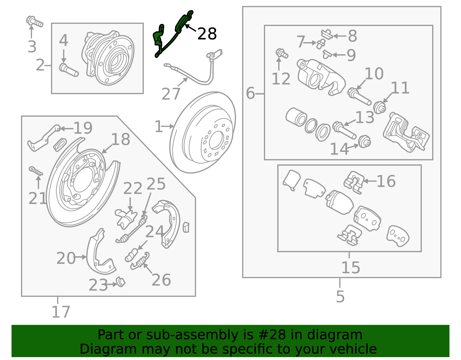Hyundai - 95680-4Z000 - Rear Speed Sensor - 2017-2018 Hyundai Santa Fe ...