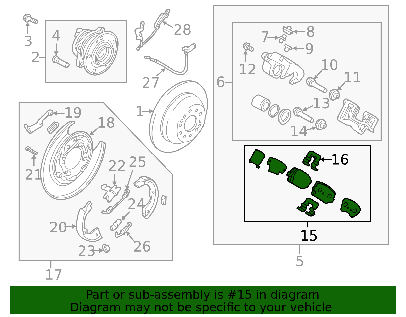 58302-2WA00 - Brake Pads - 2013-2016 Hyundai | World OEM Parts Hyundai