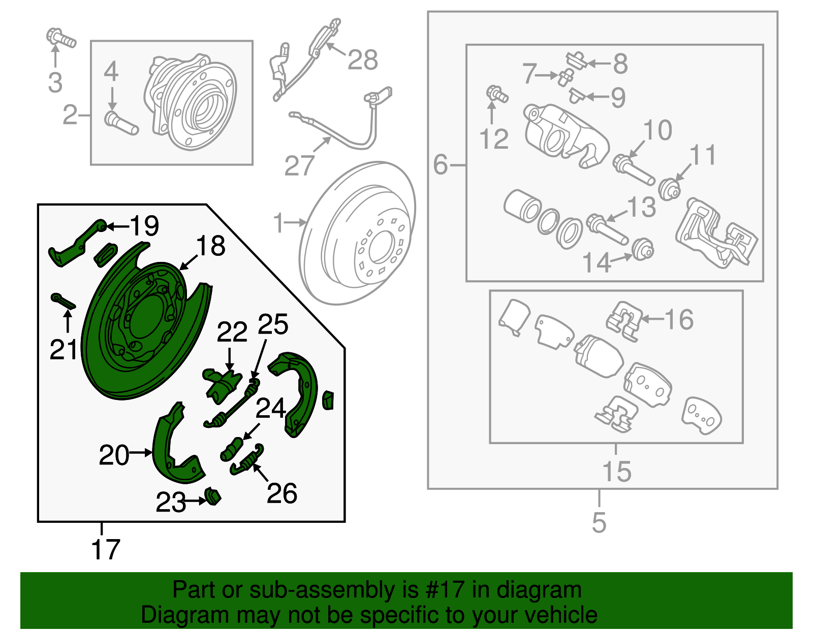 Hyundai - 58270-2W000 - Parking Brake - 2013-2019 Hyundai | OEM Hyundai ...