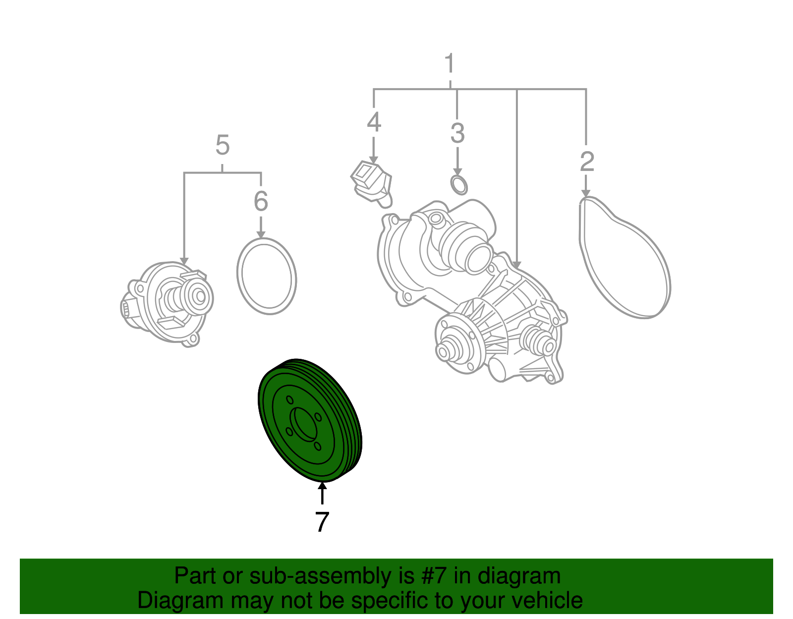 11517504077 - 2002-2010 BMW Water Pump Pulley (11-51-7-504-077) | BMW ...