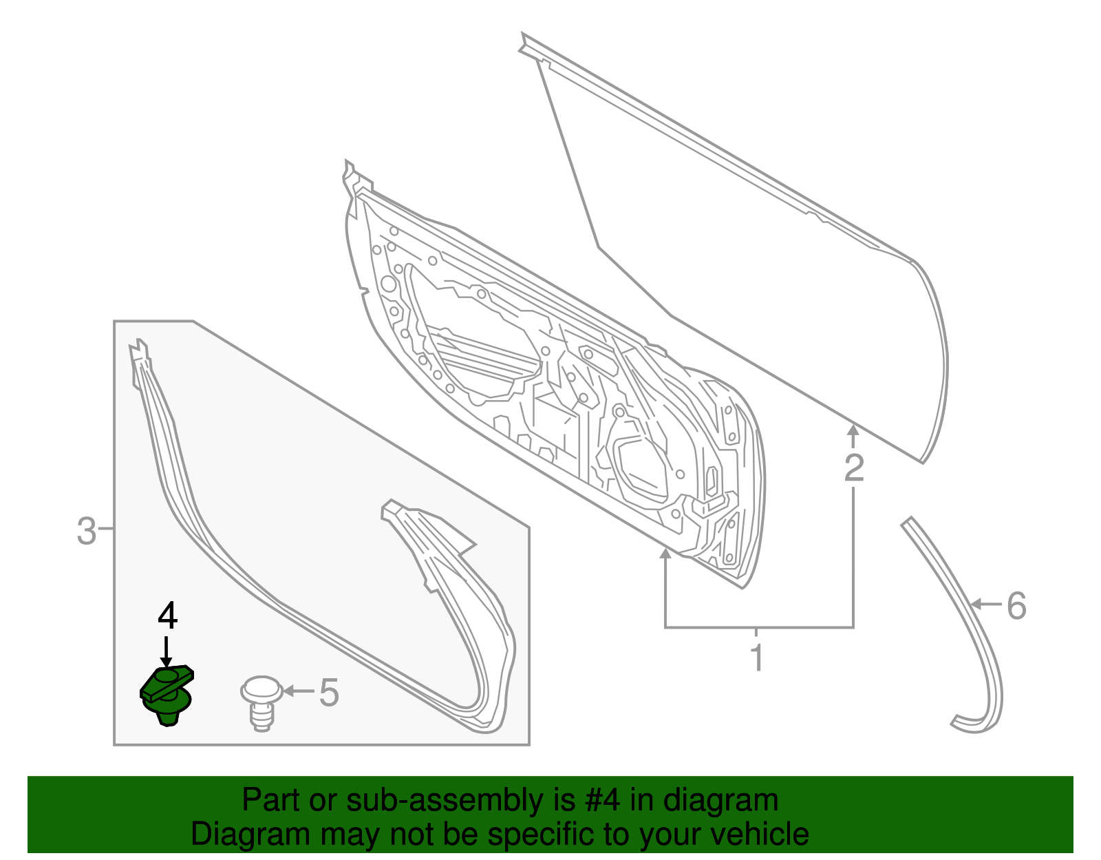 2016-2025 Mazda MX-5 Miata Door Weather-Strip Fastener F154-58-762 ...
