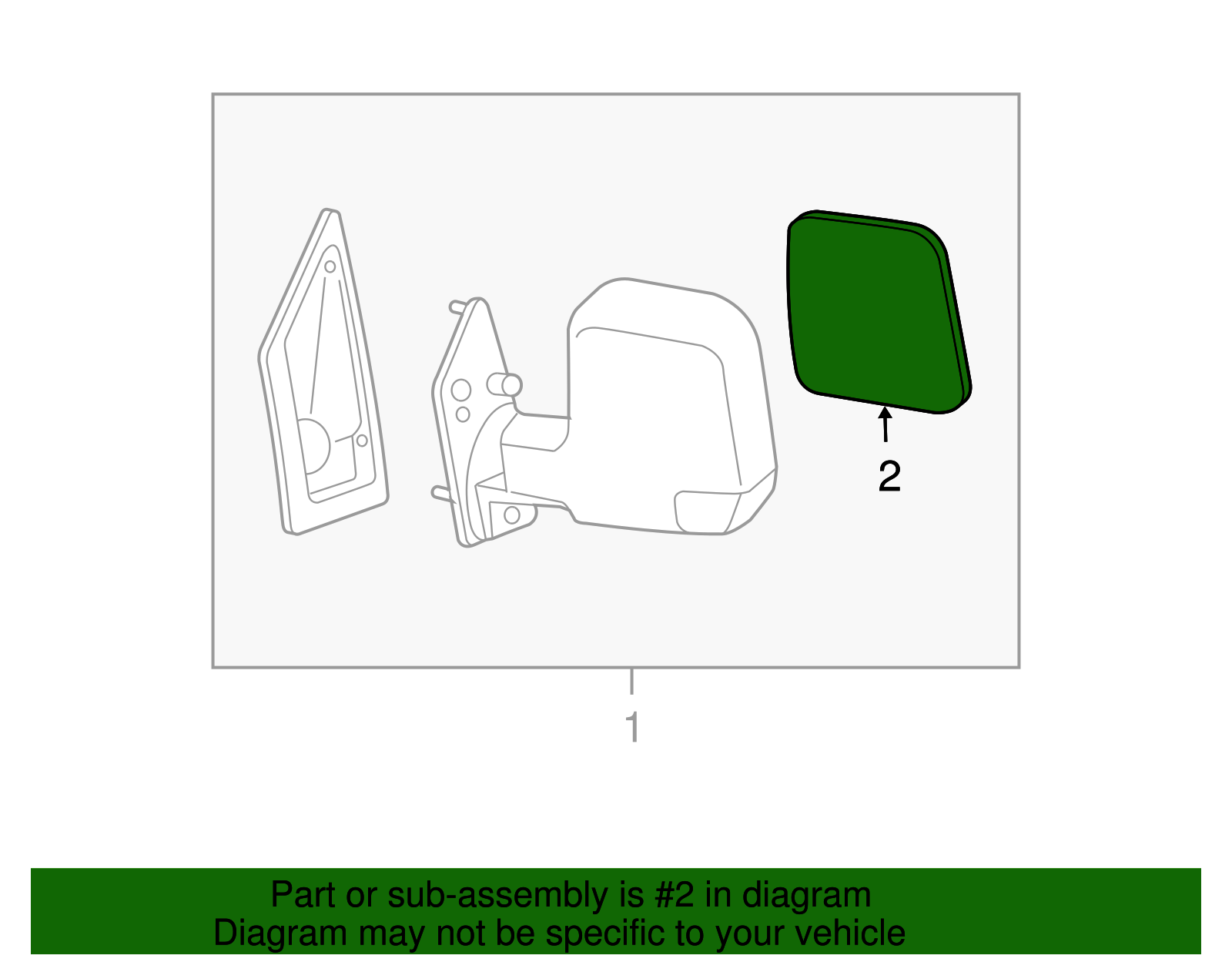 2008-2025 GM Mirror Glass 19431792 | Capital Chevy Parts