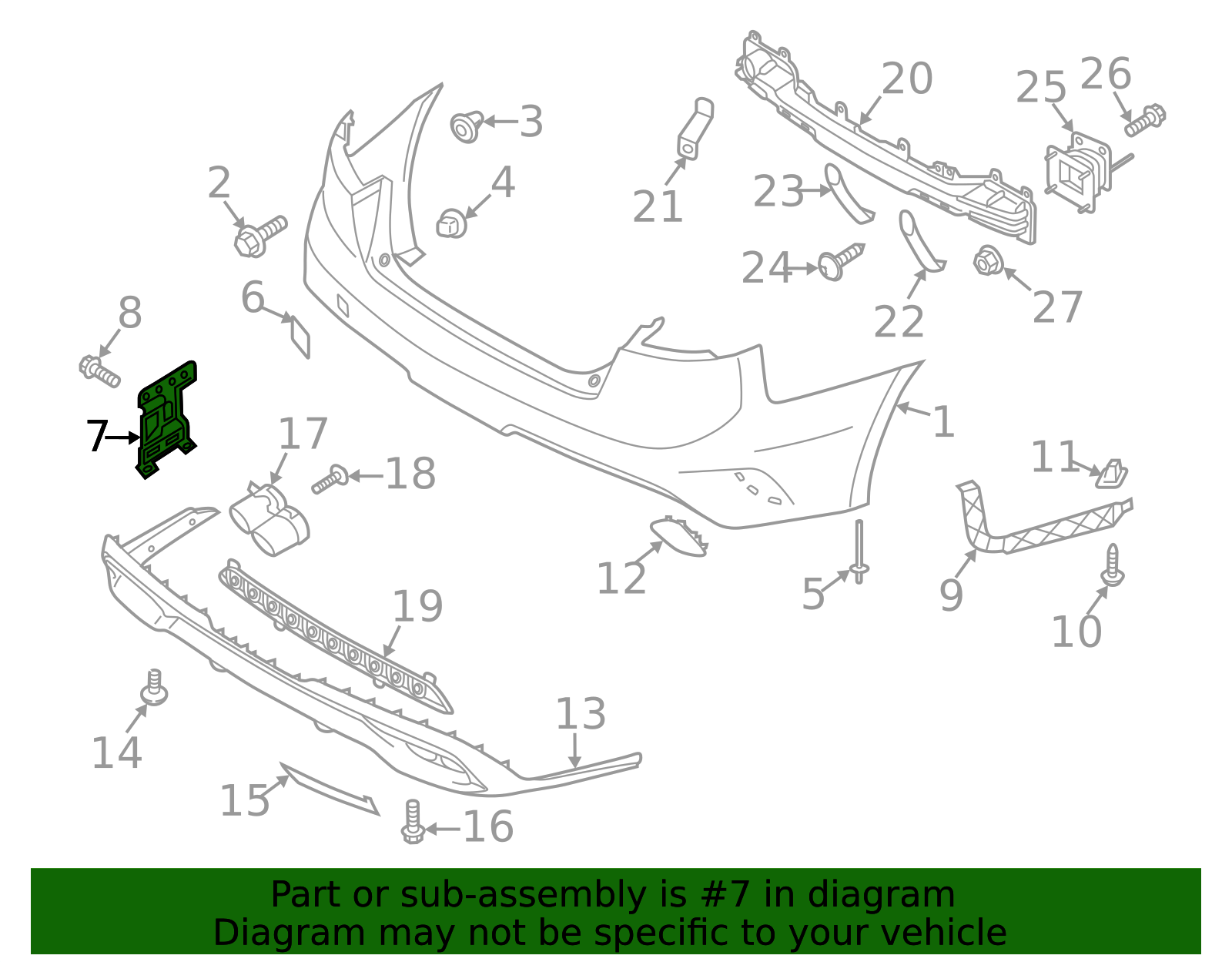 86686-J5000 - Mount Bracket 2018-2023 Kia Stinger | Kia.Parts Store