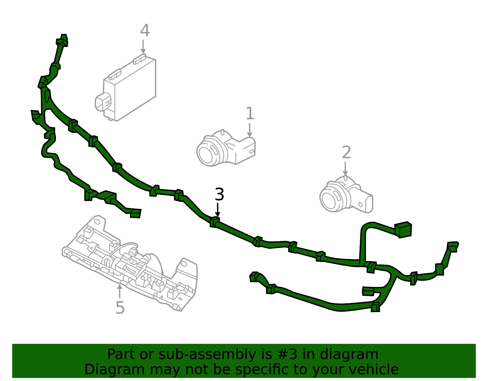 31470819 - Parking Assistance Pilot Wiring Harness - 2017-2020 Volvo ...