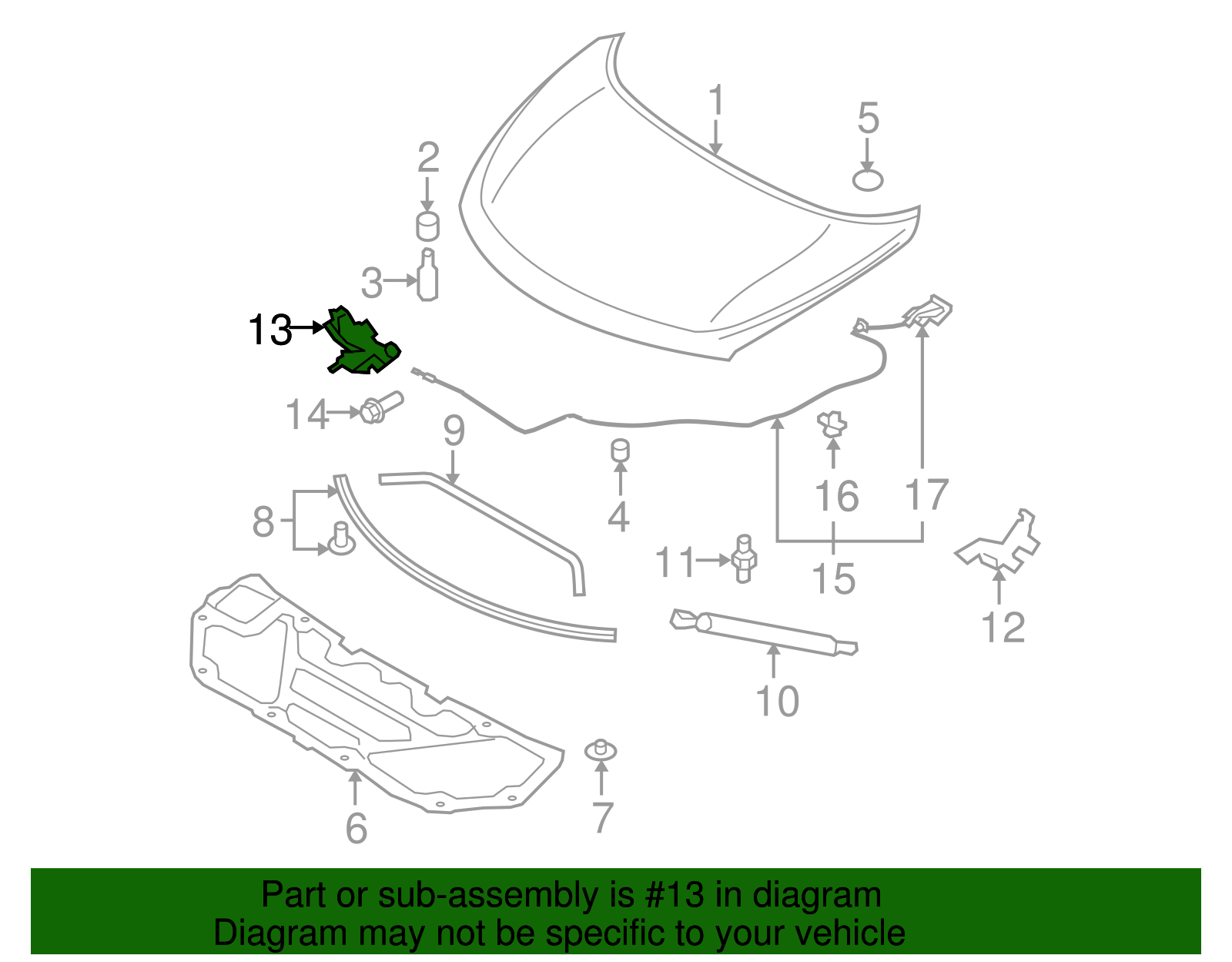 2009-2014 Nissan Murano Latch 65601-1AA0A | Team Nissan Inc.