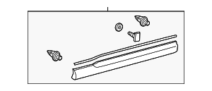 Genuine Toyota Body Side Molding part# 75075-0E050 for 2011-2013 Toyota ...